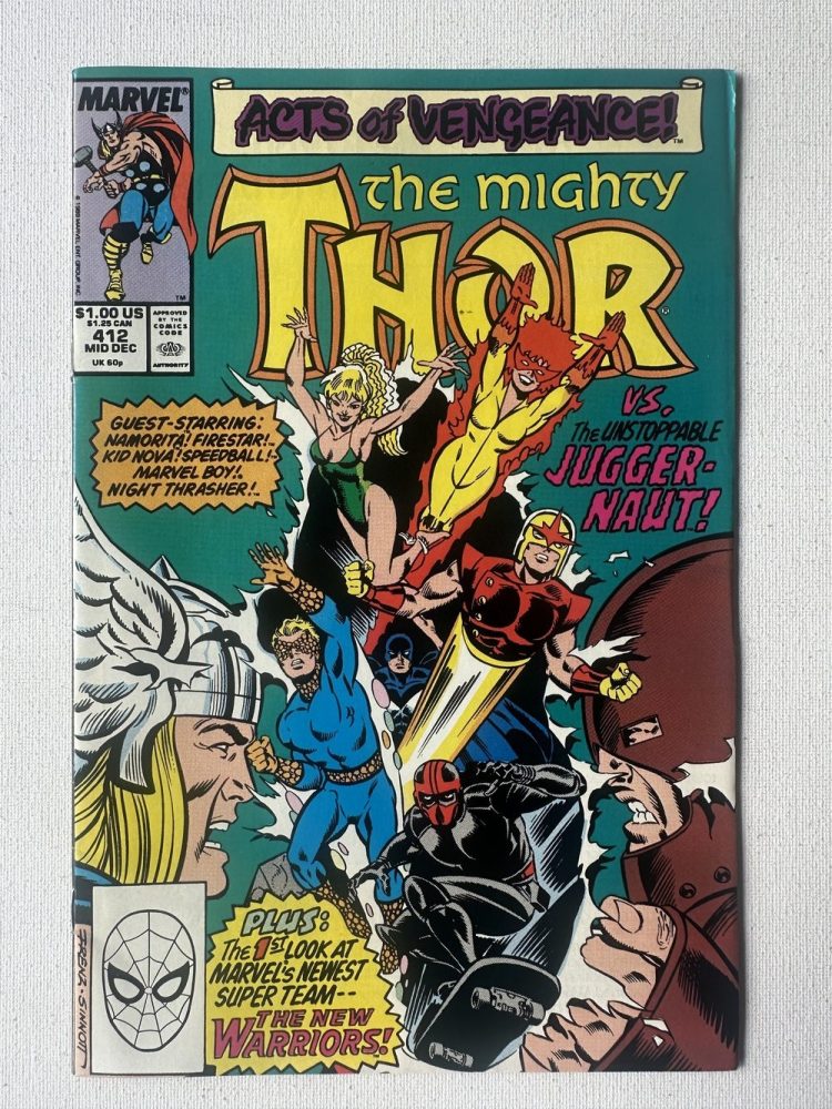 Thor 412 Cover By Ron Frenz (1962 Series / Marvel) Key Issue 1-St Full ...