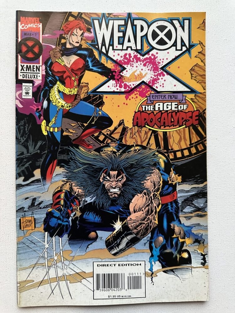 Weapon X 1 Cover By Adam Kubert (1st Series 1995 / Marvel) Age Of ...