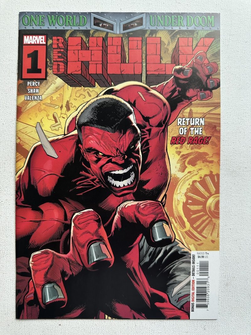 Red Hulk 1 Cover by Geoff Shaw (2025 Marvel) - FBI-Comics
