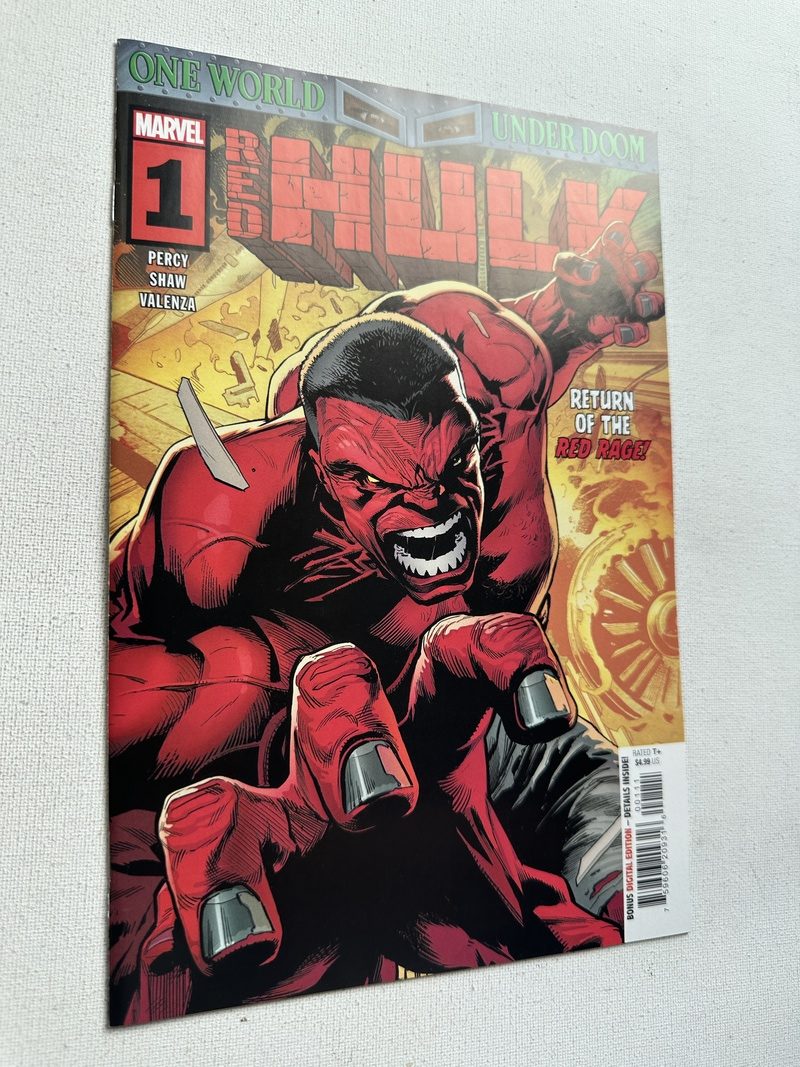 Red Hulk 1 Cover by Geoff Shaw (2025 Marvel) - FBI-Comics