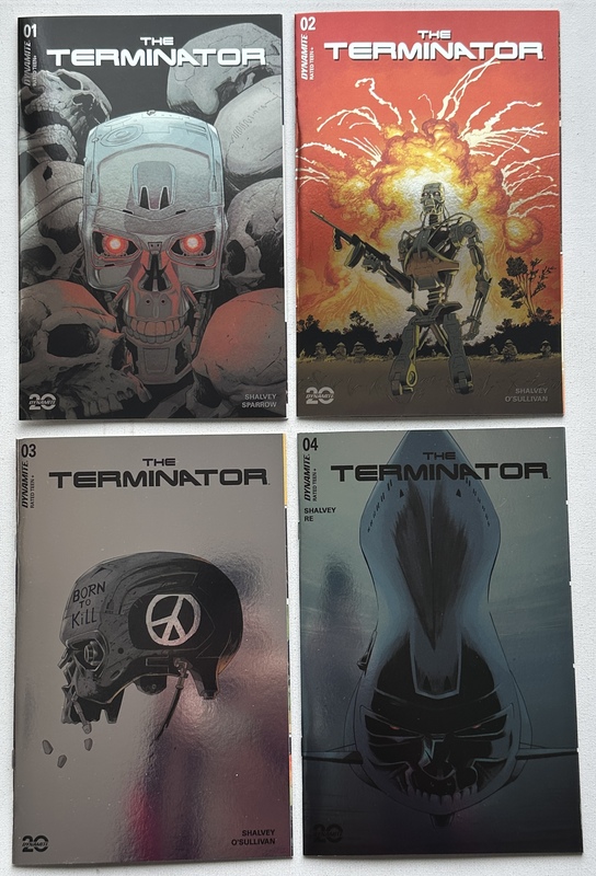 Terminator 1-4 Foil Variants Set (2024 Dynamite) - FBI-Comics